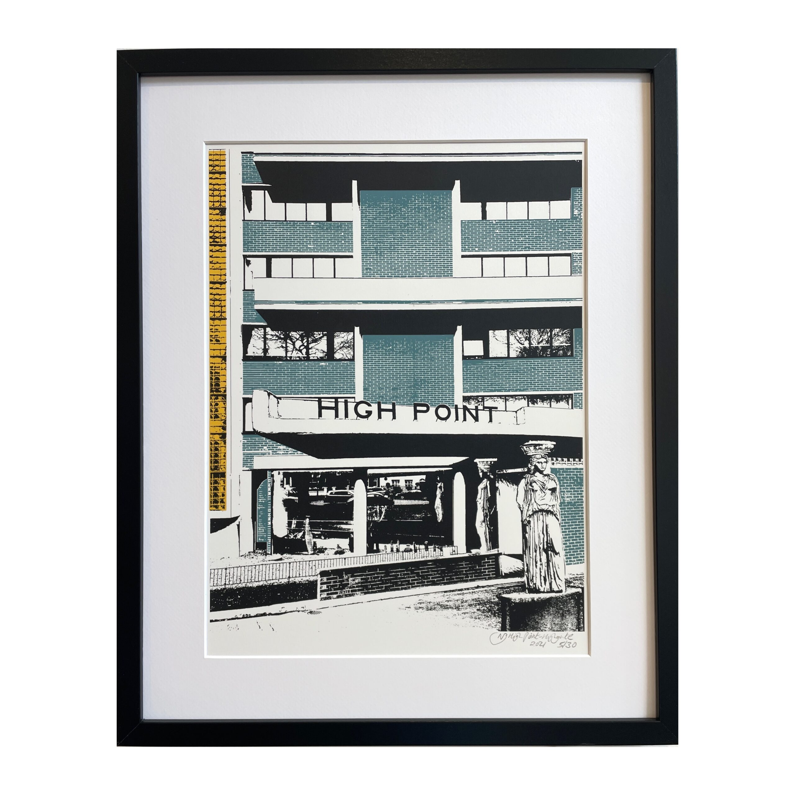 Highpoint II Highgate - limited edition original screen print framed ...