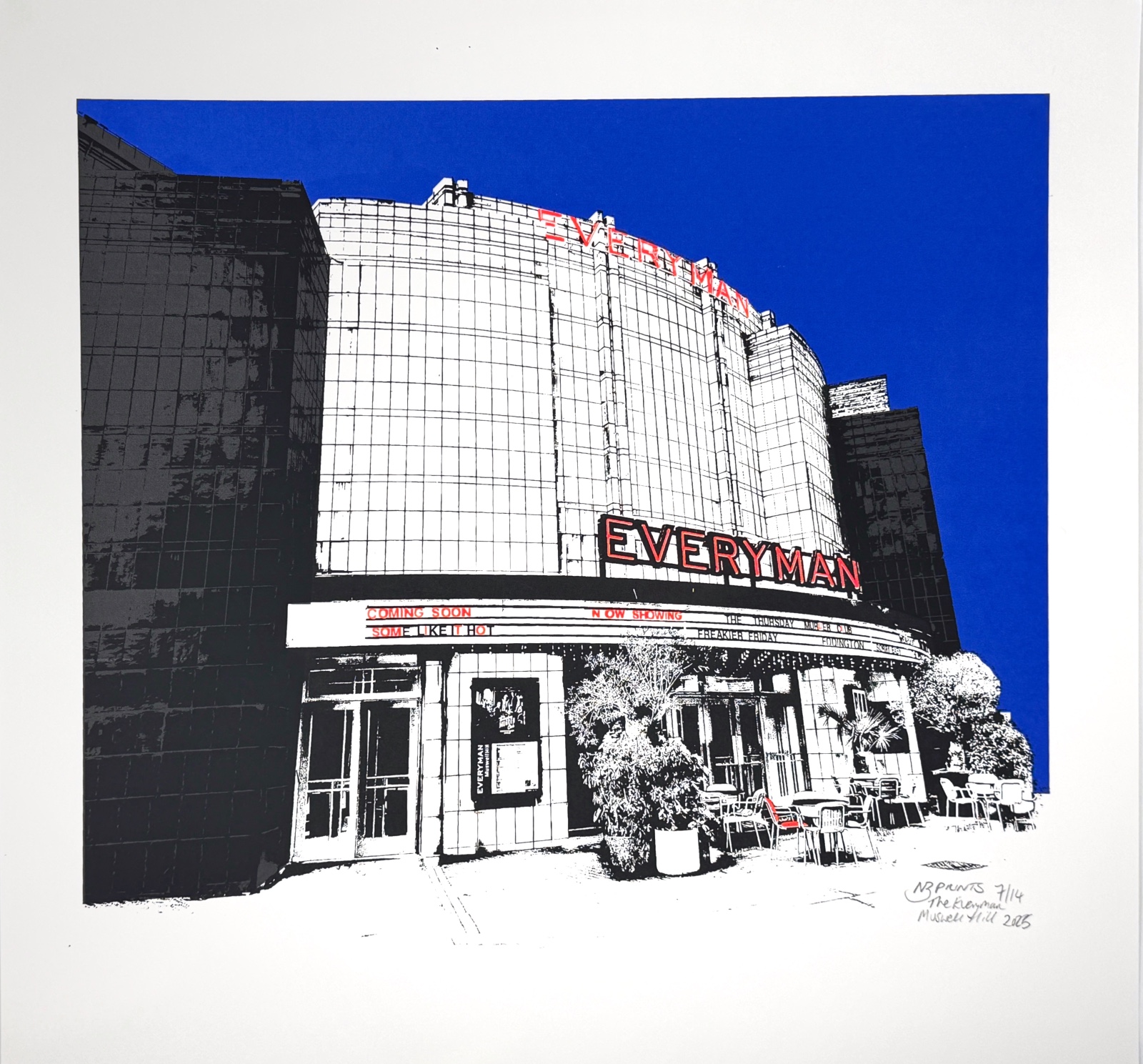 Everyman Muswell Hill NB PRINTS Original screenprint - T&T